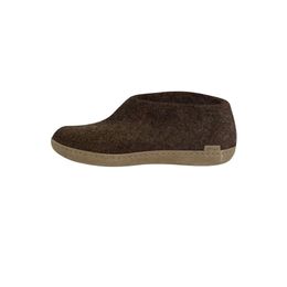 glerups Hausschuh Ledersohle in Nature brown | Gr.: 37