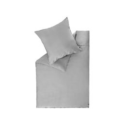 Sch&ouml;ner Wohnen Kollektion Sch&ouml;ner Wohnen Kollektion Satin Bettw&auml;sche PLAIN in Grau | Gr.: 135x200 cm