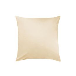 Traumschlaf Bettw&auml;sche Premium Interlock Kissenbezug in natur | Gr.: 80 x 80 cm