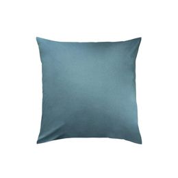 Traumschlaf Bettw&auml;sche Premium Interlock Kissenbezug in rauchblau | Gr.: 80 x 80 cm