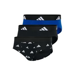 Adidas Slip 3er Pack in Schwarz/Wei&szlig;/Blau | Gr.: L