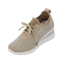 Palado Sneakers Low in beige strass | Gr.: 39