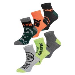 6er-Set: Socken Jurassic World in Mehrfarbig | Gr.: 27-30