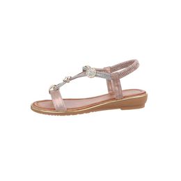 Ital-Design Sandale & Sandalette in Champagner | Gr.: 37