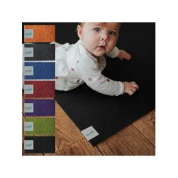 Sanosoft Krabbelmatte - OEKO-TEX Schwarz | Gr.: 240 x 220 cm