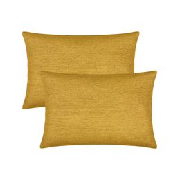 Erwin M&uuml;ller Erwin M&uuml;ller Jacquard Kissenh&uuml;lle 2er-Pack York in curry | Gr.: 30 x 50 cm