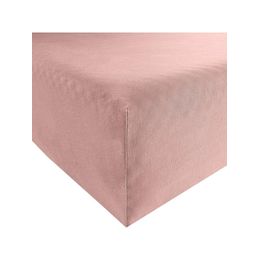 Estella Single-Jersey Spannbettlaken in rosa | Gr.: 90x190 cm - 100x200 cm