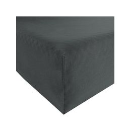 Estella Single-Jersey Spannbettlaken in schiefer | Gr.: 180x200 cm - 200x200 cm
