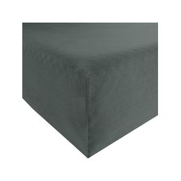 Erwin M&uuml;ller Erwin M&uuml;ller Single-Jersey Spannbettlaken Freising in anthrazit | Gr.: 180x200 cm - 200x220 cm