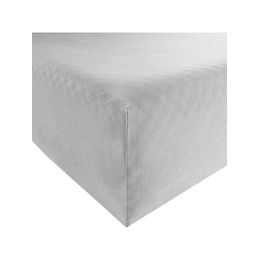 Erwin M&uuml;ller Erwin M&uuml;ller Interlock-Jersey Spannbettlaken Memmingen in silber | Gr.: 140x200 cm - 160x200 cm
