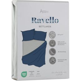 Aspero Spannbettlaken Ravello in Hellgrau | Gr.: 200 - 350 ml