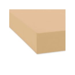 Traumschlaf Spannbettlaken Feinbiber Boxspring in sand | Gr.: 90x190 cm - 100x200 cm