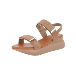 Ital-Design Sandale & Sandalette in Hellbraun | Gr.: 38
