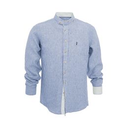 Almsach Stehkragenhemd 901LI-LA in blau | Gr.: S