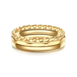 Eastside NY Ring aus Edelstahl in gelbgold | Gr.: 60