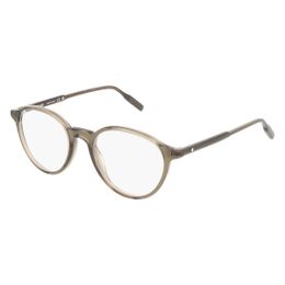 Montblanc MB0291O Brille Herren | Fassung: Vollrand, Rund, Grau