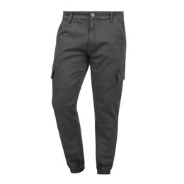 Cargohose INDICODE "Cargohose IDBromfield", Damen, Gr. S, N-Gr, grau (dunkelgrau), Obermaterial: 98% Baumwolle CO. 2% Elasthan EL., Hosen Cargohose