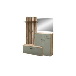 H&ouml;ffner Kompaktgarderobe Rovereto gr&uuml;n Ma&szlig;e (cm): B: 148 H: 199 T: 38.0 &raquo; H&ouml;ffner