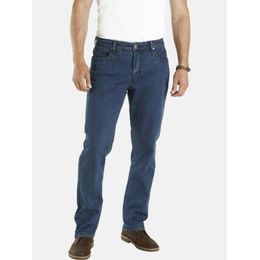 5-Pocket-Jeans Jan Vanderstorm "Jeans ALMIN", Herren, Gr. 28, blau (dunkelblau), Obermaterial: 98% Baumwolle CO. 2% Elasthan EL., comfort fit lang, Hosen 5-Pocket-Jeans