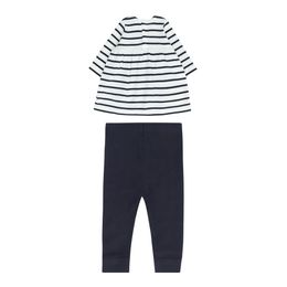 Petit Bateau Set: Kleid und Hose M&auml;dchen Gr&ouml;&szlig;e 92 navy / wei&szlig;
