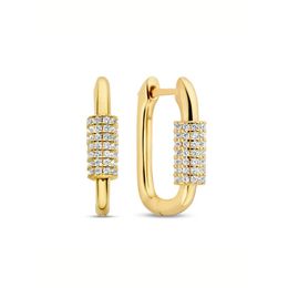 Kamiko Earrings 'DAZZLE Huggies' female Gold size 20 mm