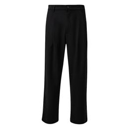 Qs Pleat-Front Pants male Black size XL