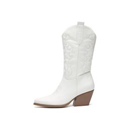 Smile Favorites Cowboy Boots female White size 39