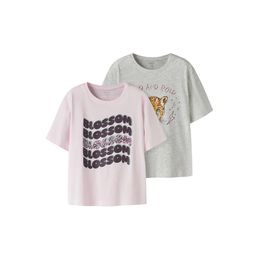 name it Shirt girl Grey, Pink size 146/152