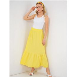 Bigdart Skirt female Yellow size L