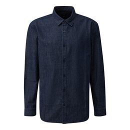Qs Button Up Shirt male Blue size M