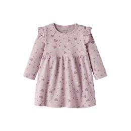name it Kleid 'NBFBHEART' Gr&ouml;&szlig;e 86 creme / mauve / pastelllila