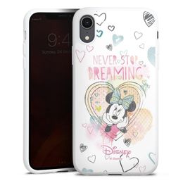 DeinDesign iPhone Xr Handy Silikon H&uuml;lle Case wei&szlig; Handyh&uuml;lle Official Licensed Product Minnie Mouse Disney Silikon Case
