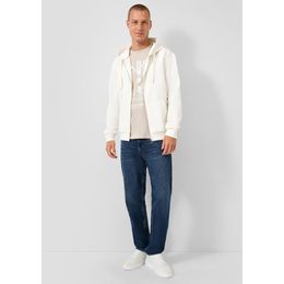 Qs Zip-Up Hoodie male White size S