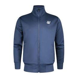 SikSilk Zip-Up Hoodie male Blue size XS