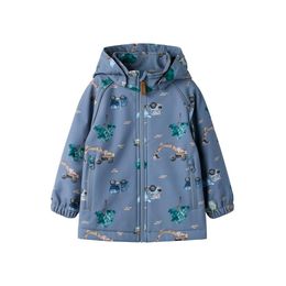 name it Jacke 'NMMAlfa08' Jungen Gr&ouml;&szlig;e 110 blau / hellbraun / gr&uuml;n