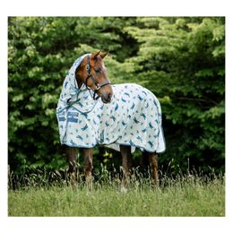 Horseware Fliegendecke AMIGO Bug Rug dragonfly print/ silver & blue 155 cm