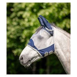 Horseware Fliegenmaske Shield Fly Mask blau/silber Pony