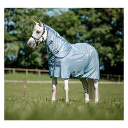 Horseware Fliegendecke AMIGO Bug Rug Plus Pony heather blue/blue & silver 100 cm
