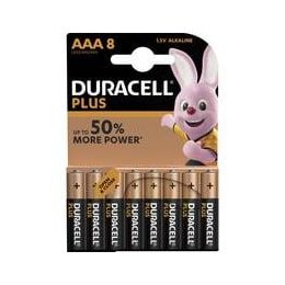 Duracell Plus Alkaline Batterie, Mignon AA LR06 1,5V, Extra Life 8 St&uuml;ck, AA (LR06)