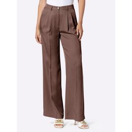 Heine Witt Damen Webhose aus Lyocell, schoko, Gr&ouml;&szlig;e 40