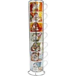 Schneewittchen 7 Zwerge - Espressotassen mit Aufsteller Tasse multicolor PWS02I/7XM