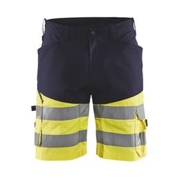 BLAKL&Auml;DER Blakl&auml;der Warnschutz-Shorts, gelb / marineblau, Konfektionsgr&ouml;&szlig;e DE: 50 (154118118933C50)