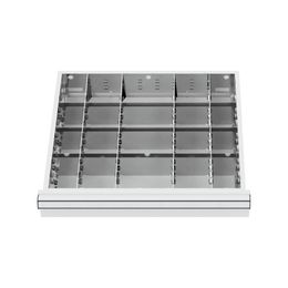 STIER Schubladeneinteilung Metalleinteilung BLH 150/175 mm Innenma&szlig; 500x450 mm 20 F&auml;cher 6 x TW 75 (903938)