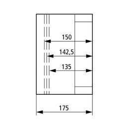 Eaton Einzelgeh&auml;use m.metr.-Vorpr&auml;gungen CI23E-150 (021943)