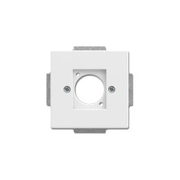 Busch-Jaeger 2553-84 XLR-Zentralscheibe studiowei&szlig; f&uuml;r XLR-Anschl&uuml;sse von Mikrofonen oder Lautsprechern, 2CKA001724A4402)