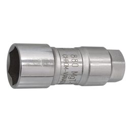 Hazet Z&uuml;ndkerzen-Steckschl&uuml;ssel-Einsatz 880MGT-18 Vierkant hohl 10 mm (3/8 Zoll) Au&szlig;en-Sechskant Profil 18)