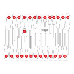 KS Tools Leere Schaumstoffeinlage zu 811.1027 (811.1027-97)