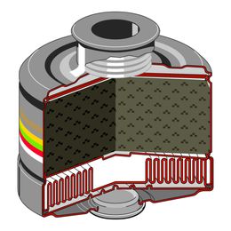Dr&auml;ger Safety Kombi-Filter Rd40 A2B2E2K2 Hg P3 R D (6738797)