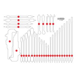 KS Tools Leere Schaumstoffeinlage zu 811.0049 (811.0049-97)