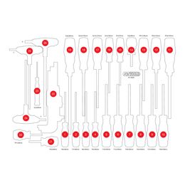 KS Tools Leere Schaumstoffeinlage zu 811.0034 (811.0034-97)